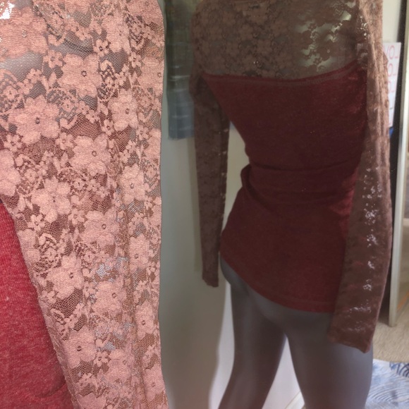 Lulumari | Tops | Lulumari Euc Lacey Embroidered | Poshmark